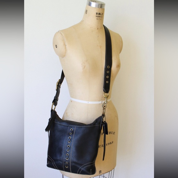 Coach | Bags | Coach Chelsea Laced Duffle Bag In Pebbled Leather ...